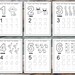 NUMBER Coloring and Tracing Worksheets, 1 to 20 Counting, Preschool ...