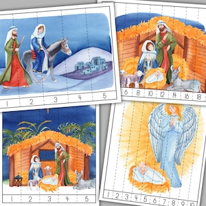 NATIVITY Pre-k and K Activity Pack, Homeschool, Digital, Instant ...