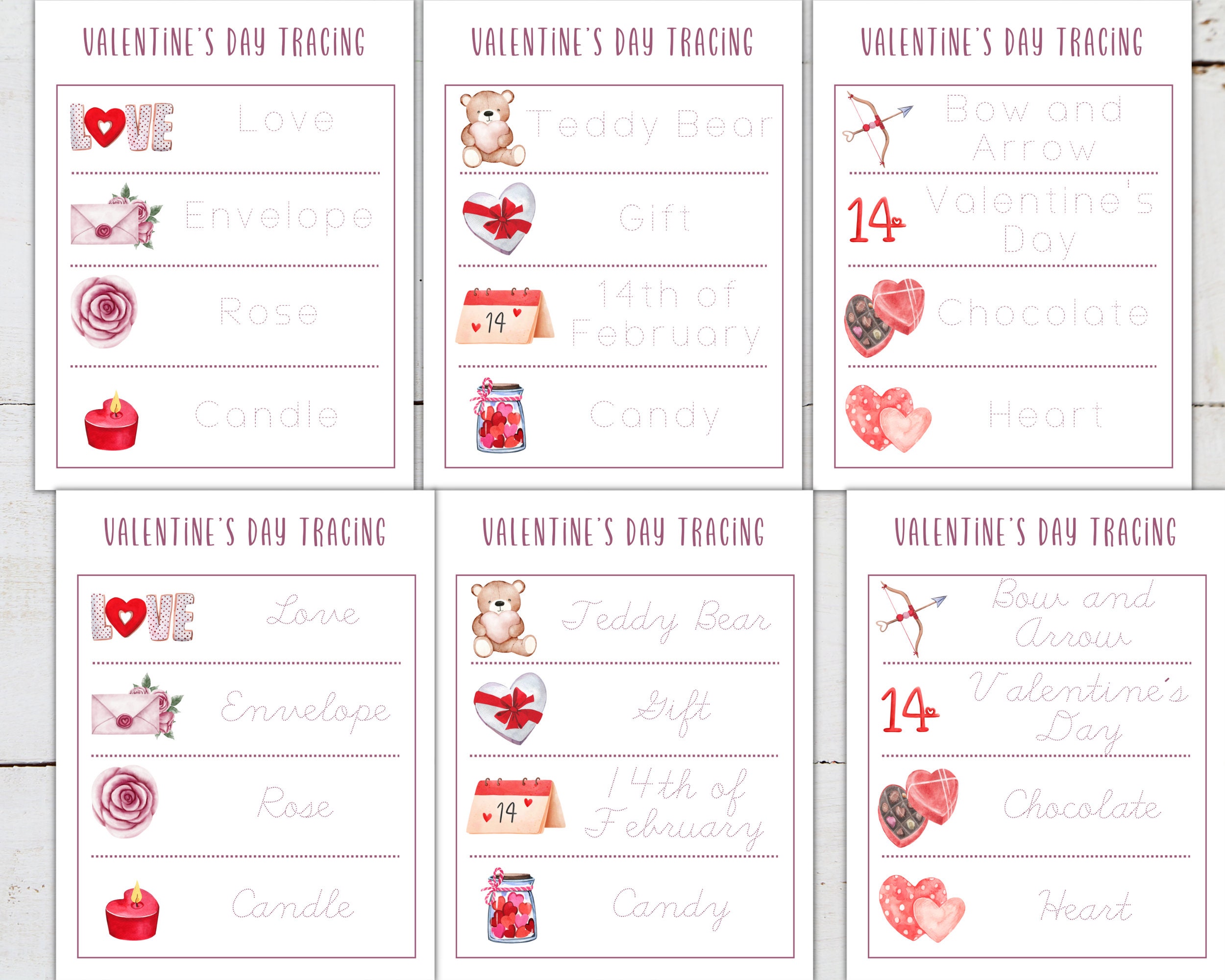 VALENTINE Pre-k and K Activity Pack, Homeschool, Digital, INSTANT ...