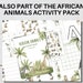 AFRICAN ANIMALS Mini Poster + 3-part Cards, Homeschool, Montessori ...