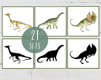 FARM ANIMALS Shadow Matching, Silhouette Matching, Montessori at Home ...