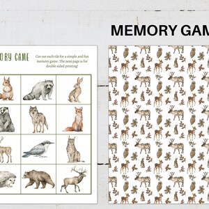 FOREST Animals Pre-k and K Activity Pack, Homeschool, Digital, INSTANT ...