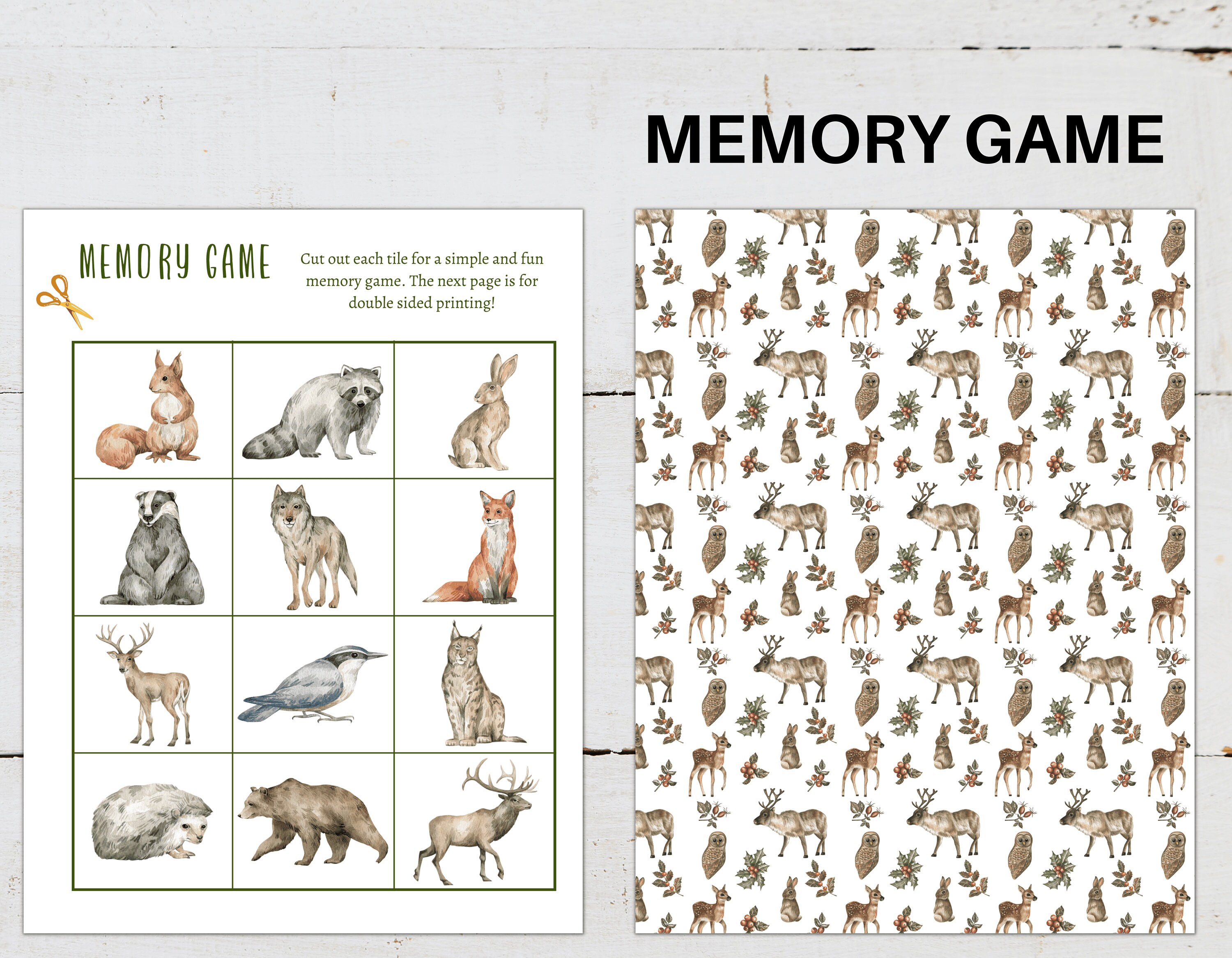 FOREST Animals Pre-k and K Activity Pack, Homeschool, Digital, INSTANT ...