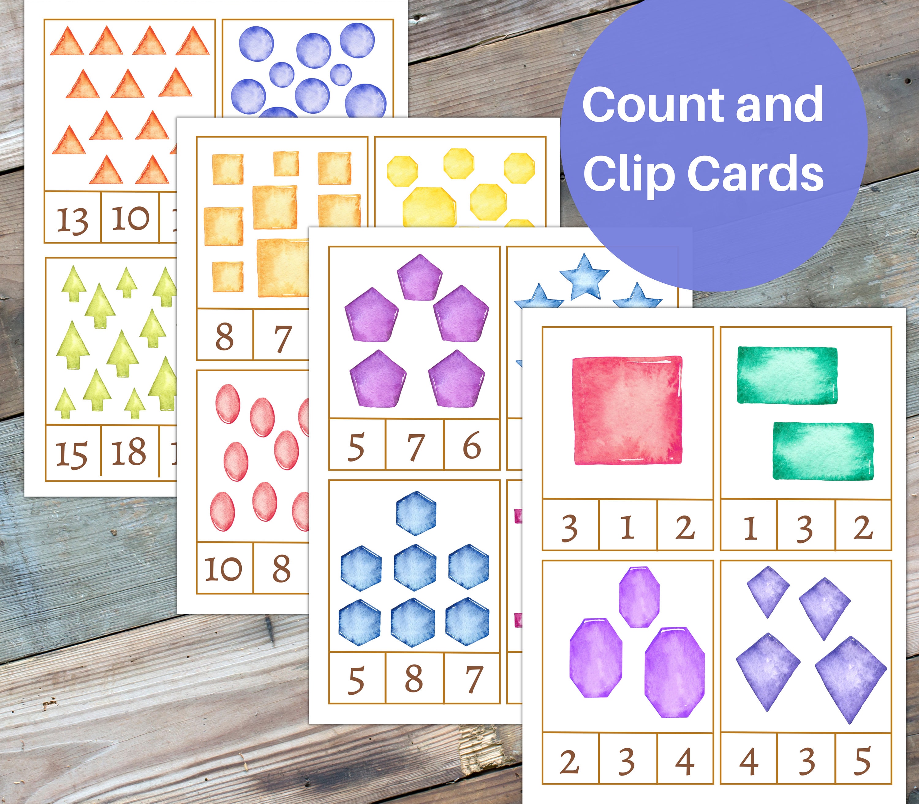 SHAPES Pre-k and K Activity Pack Homeschool Digital Instant - Etsy