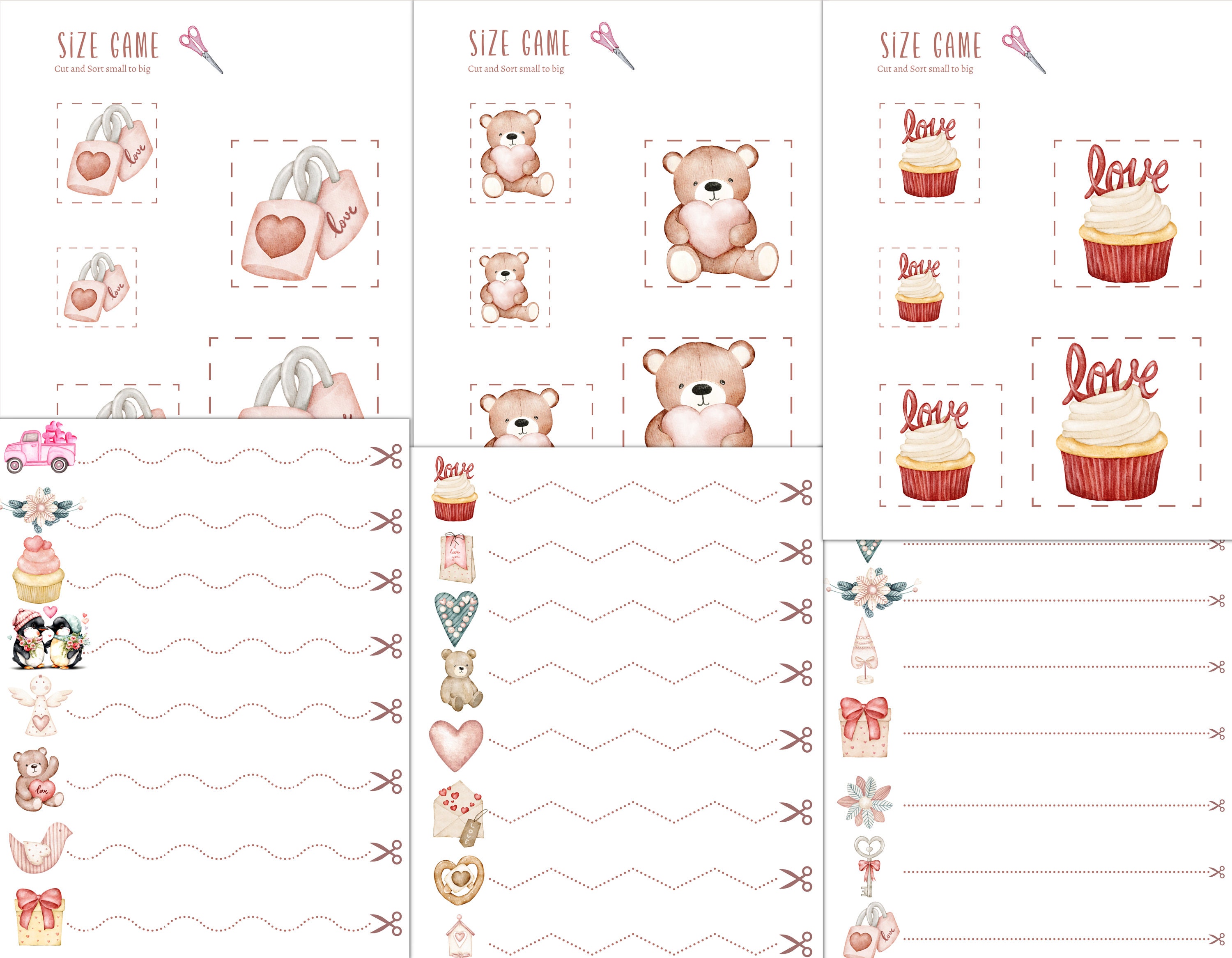 VALENTINE Pre-k and K Activity Pack Homeschool Digital - Etsy