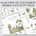 ANIMAL MOVEMENT CARDS, Forest Animals, Calm Down Activity, Kids ...