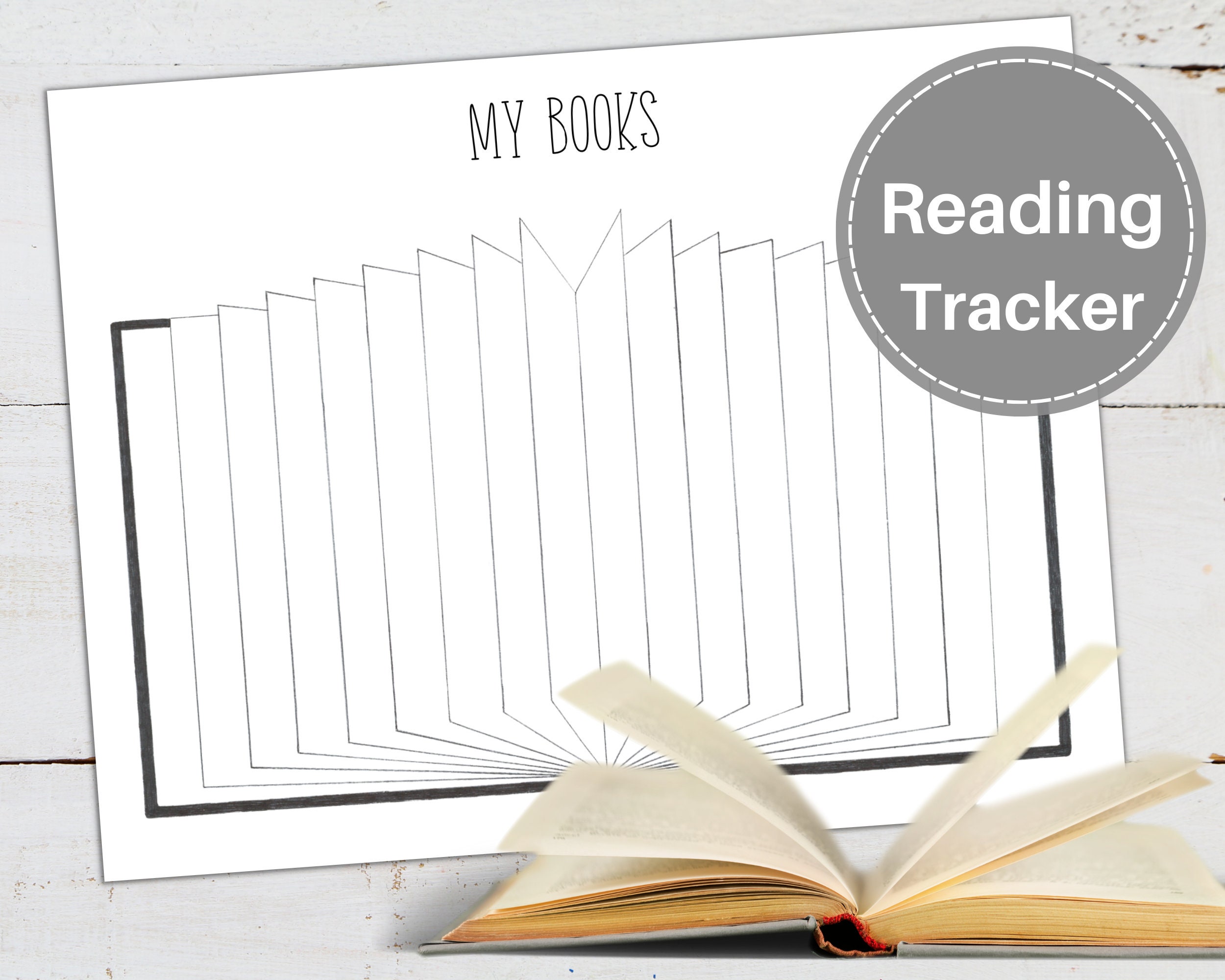 Book Tracker, Printable Tracker, Reading Log, Planner Reading Tracker ...