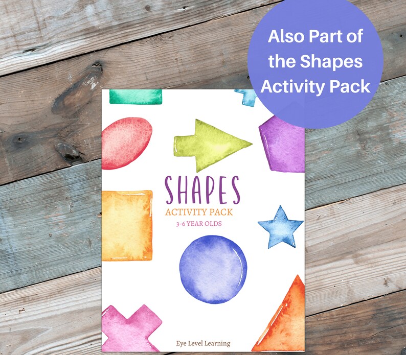 SHAPES Mini Poster 3-part Cards, Homeschool, Montessori, Instant ...