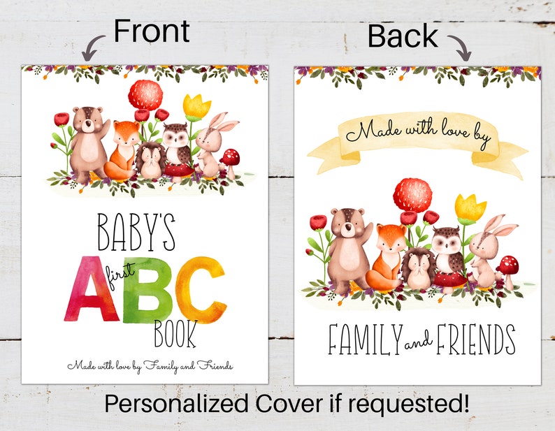 Baby's First ABC Book, Printable ABC Book, Baby's First Alphabet Book ...