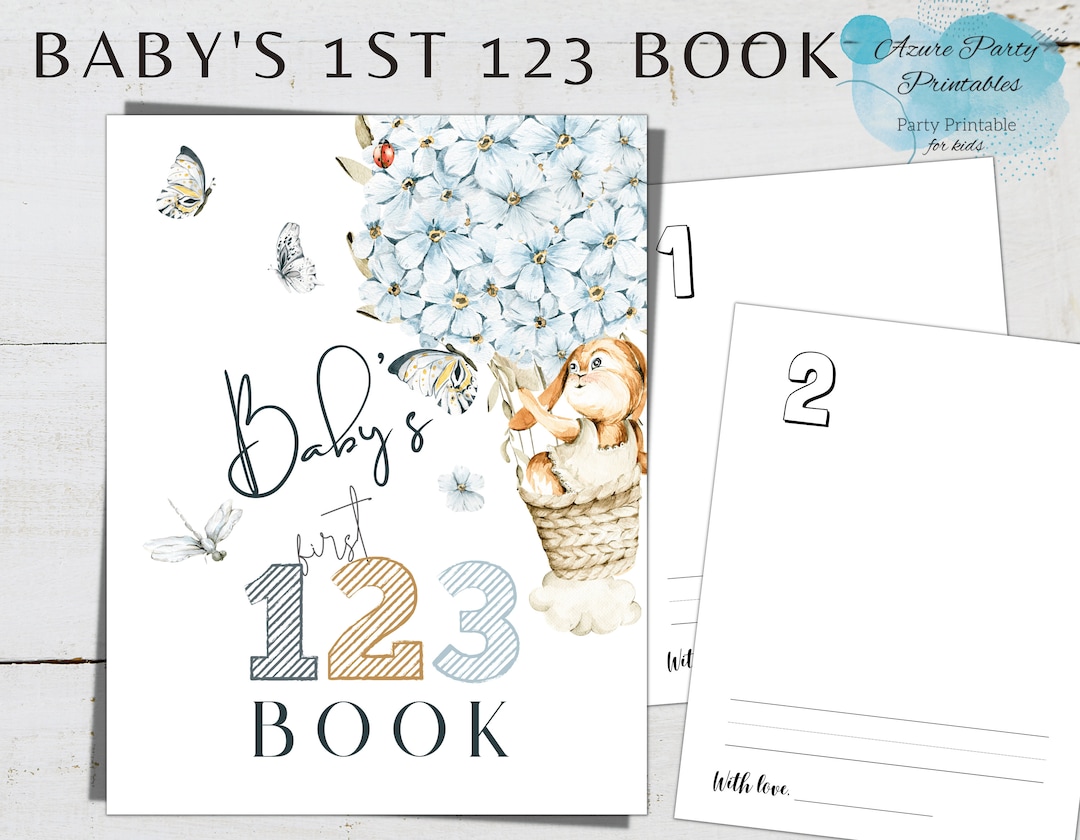 Baby's First 123 Book, Printable 123 Book, Baby's First Numbers Book ...