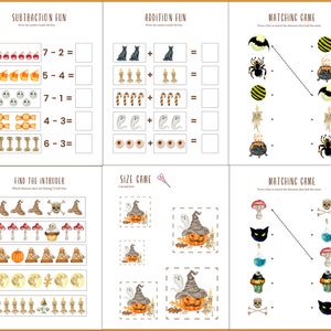 HALLOWEEN Pre-k and K Activity Pack, Homeschool, Digital, Instant ...