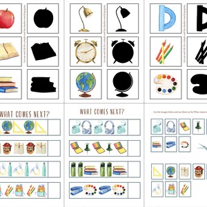 BACK TO SCHOOL Pre-k and K Activity Pack, Homeschool, Digital, Instant ...