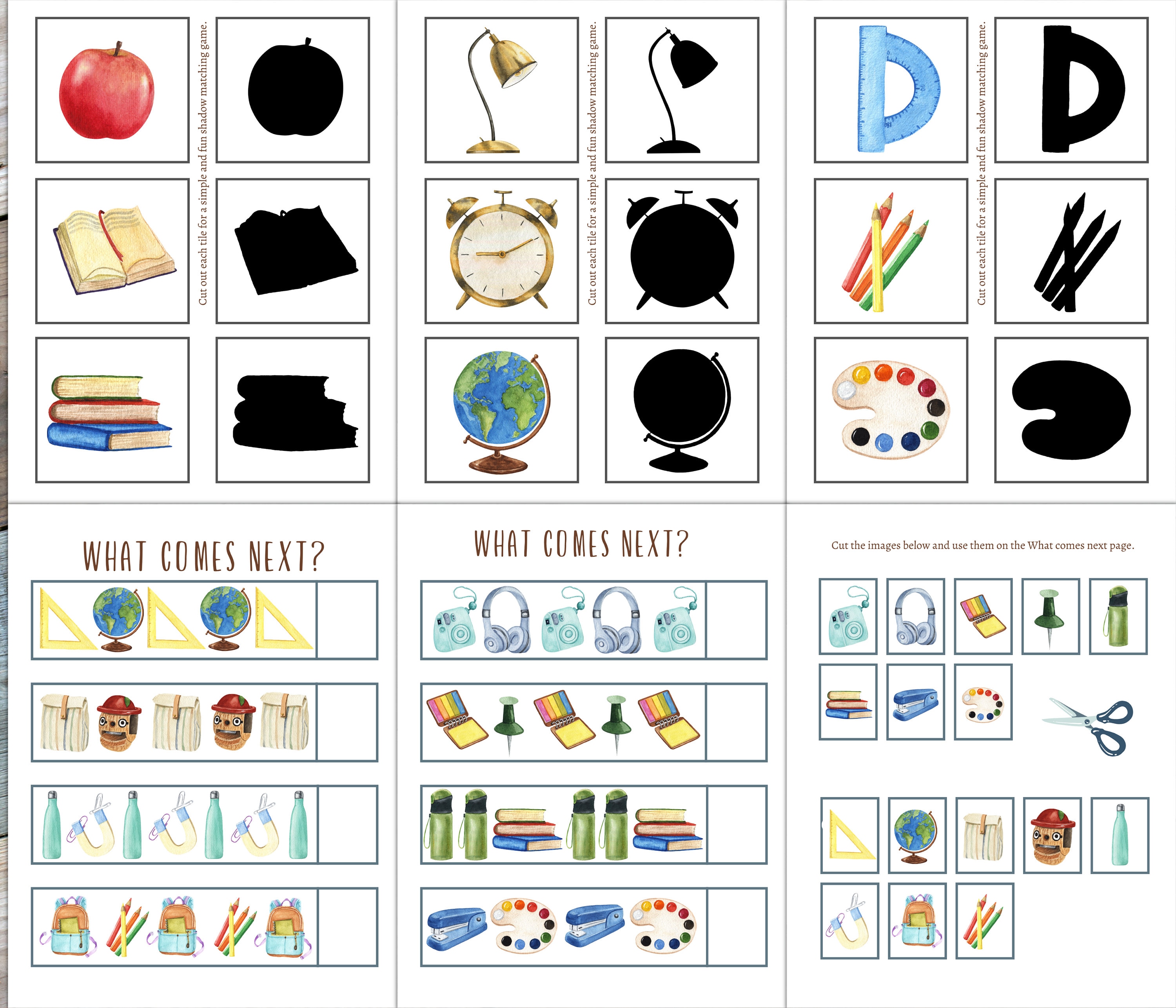 BACK TO SCHOOL Pre-k and K Activity Pack Homeschool Digital - Etsy