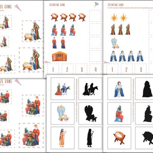 NATIVITY Pre-k and K Activity Pack, Homeschool, Digital, Instant ...