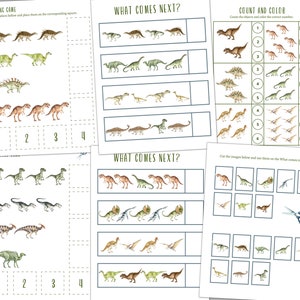 DINOSAUR Pre-k and K Activity Pack, Homeschool, Digital, Instant ...