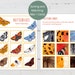 BUTTERFLY Pattern Matching Mat, Montessori, Nature Study Cards ...