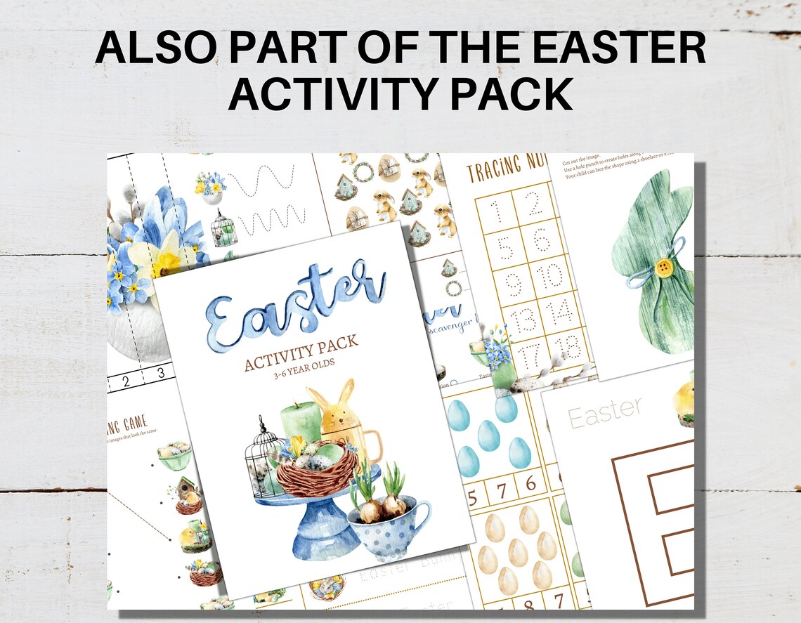 EASTER Memory Game for Kids Printable Matching Game for Toddler ...