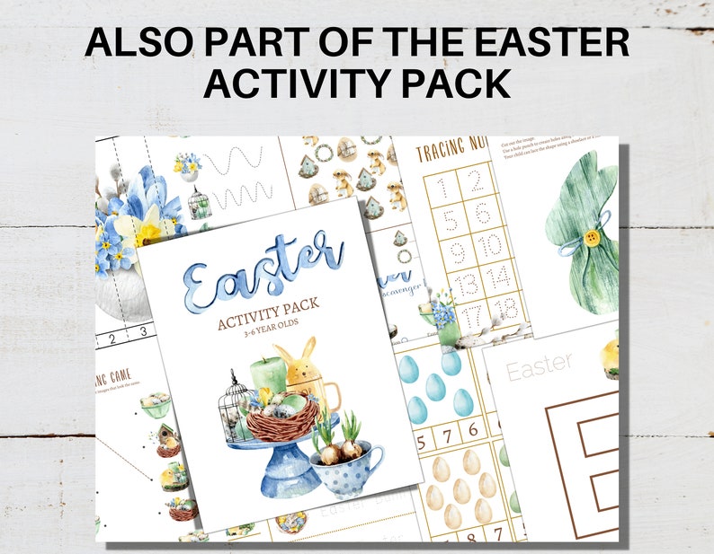 EASTER Memory Game for Kids Printable Matching Game for Toddler ...