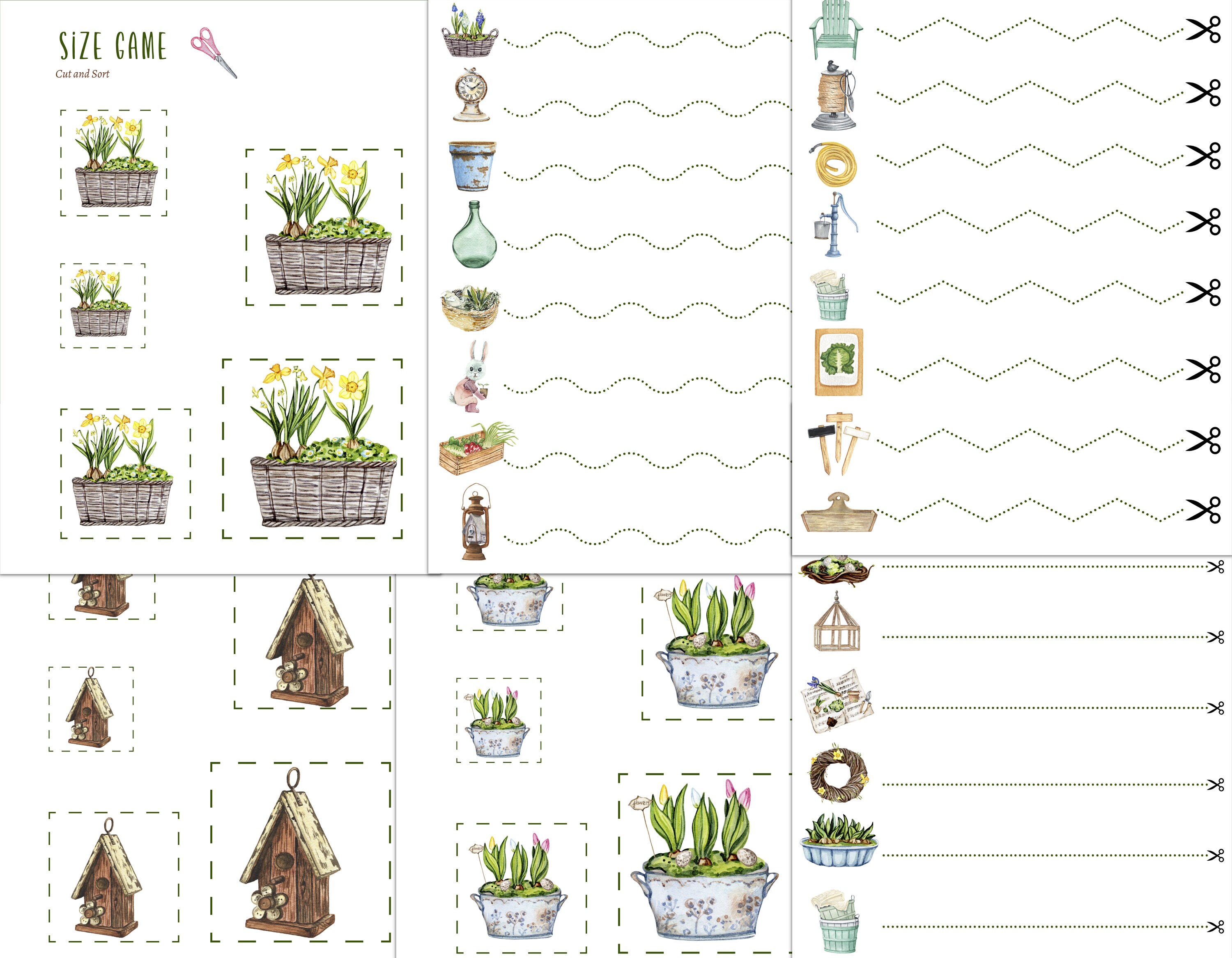SPRING GARDEN Pre-k and K Activity Pack Homeschool Digital - Etsy Singapore