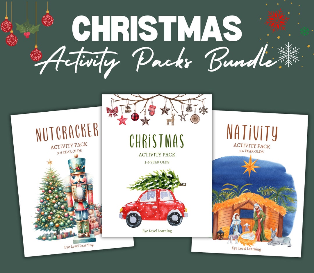CHRISTMAS BUNDLE, Christmas, Nativity and Nutcracker Activity Packs ...