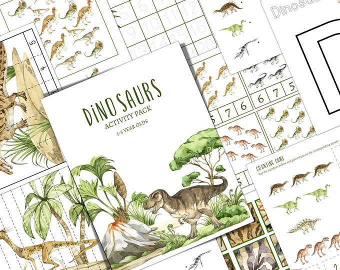 Dinosaur Fossil Identification Cards - Etsy