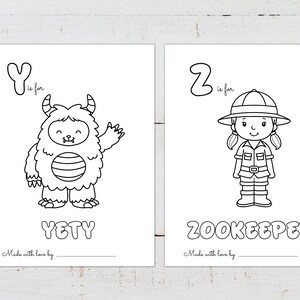 Baby's First ABC Book, Printable ABC Book, Baby's First Alphabet Book ...