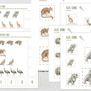 AUSTRALIAN Animals Pre-k and K Activity Pack, Homeschool, Digital ...