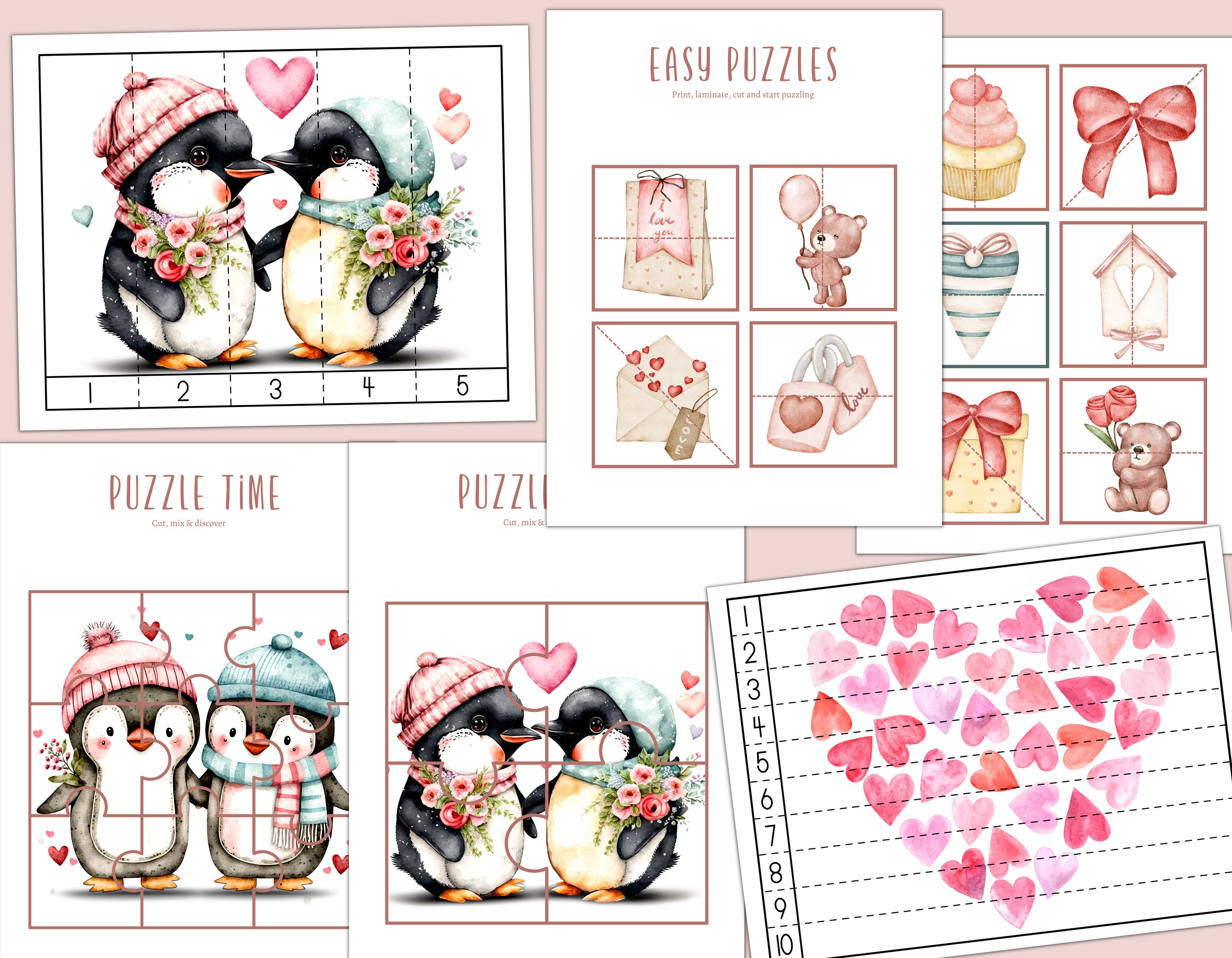 VALENTINE Pre-k and K Activity Pack Homeschool Digital - Etsy