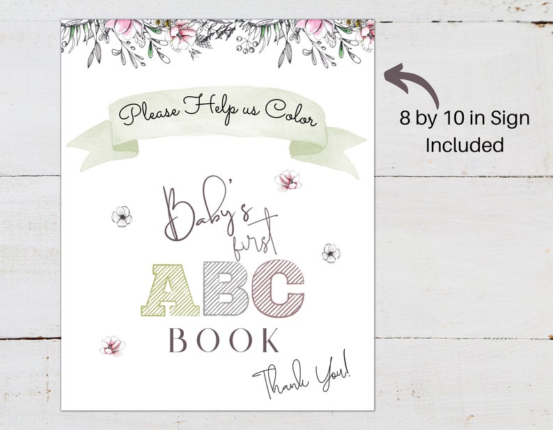 Baby's First ABC Book, Printable ABC Book, Baby's First Alphabet Book ...