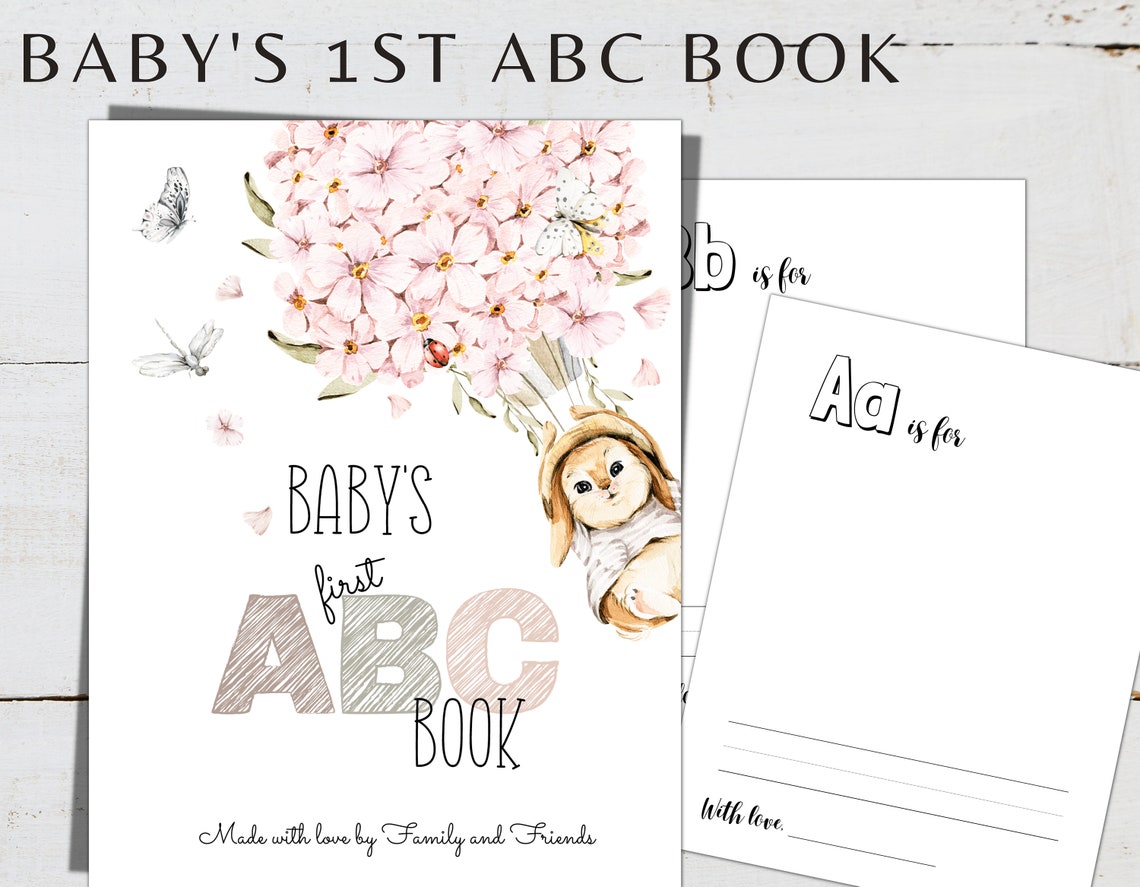 Baby's First ABC Book, Printable ABC Book, Baby's First Alphabet Book ...