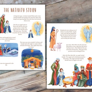 NATIVITY Pre-k and K Activity Pack, Homeschool, Digital, Instant ...
