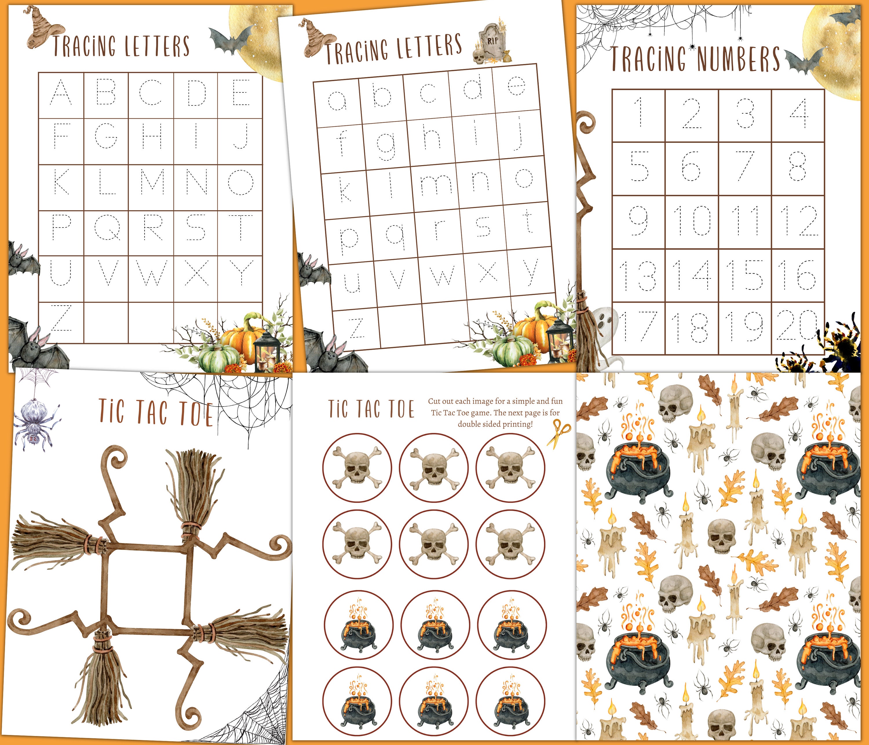 HALLOWEEN Pre-k and K Activity Pack, Homeschool, Digital, Instant ...