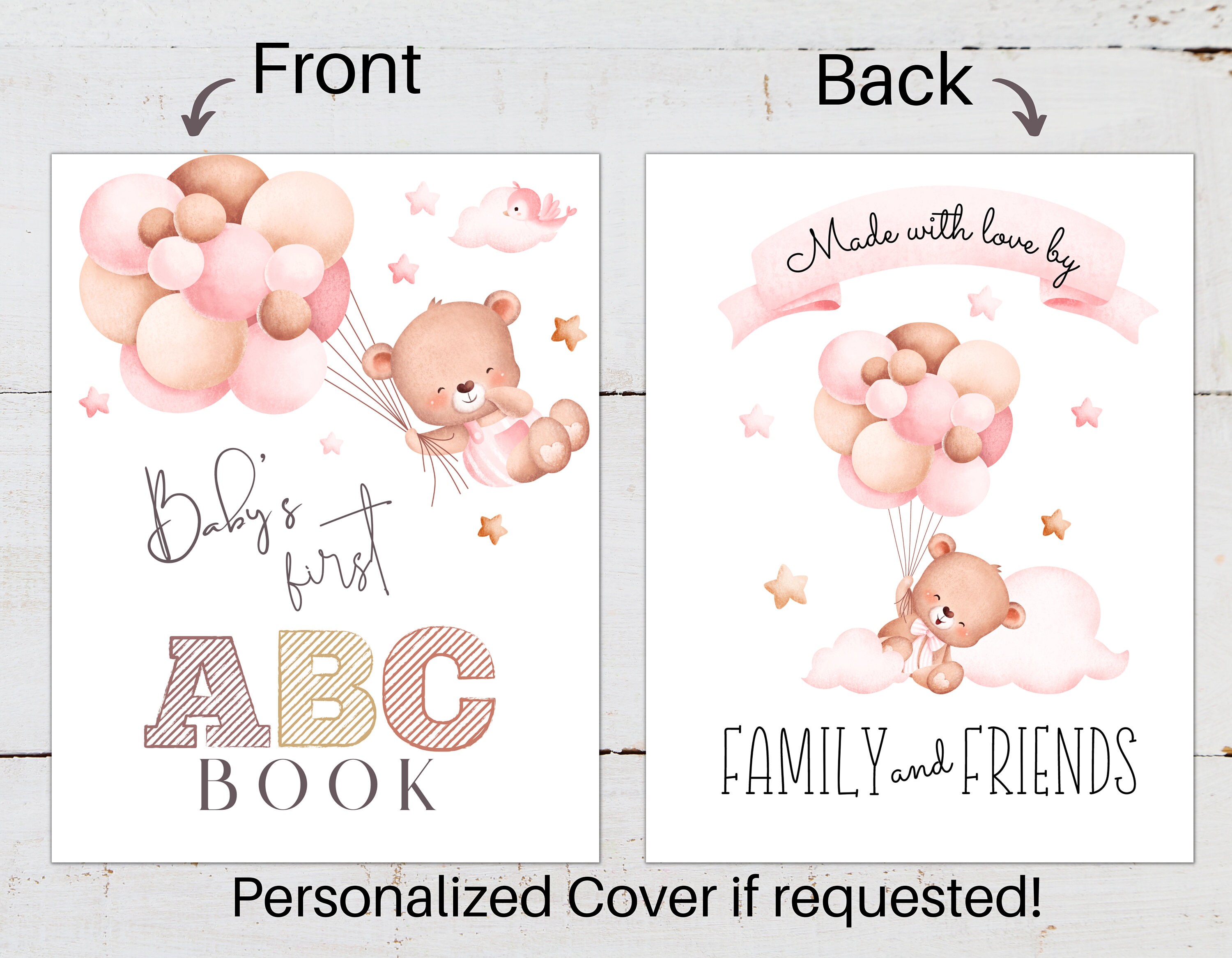 El primer libro de ABC del bebé, el libro de ABC imprimible, el primer ...