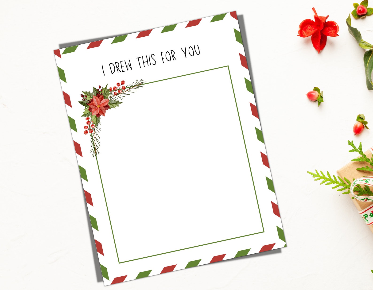 Letter to Santa, Dear Santa, Printable Letter to Santa, Christmas Wish ...