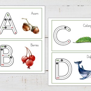 ABC Tracing Cards, A to Z Tracing, Instant Download - Etsy