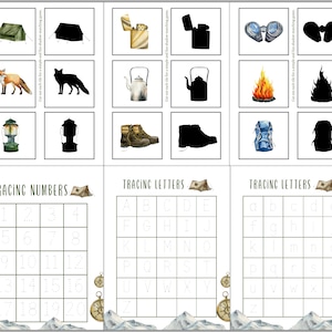 CAMPING Pre-k and K Activity Pack, Homeschool, Digital, Instant ...