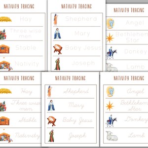 NATIVITY Pre-k and K Activity Pack, Homeschool, Digital, Instant ...
