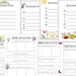 The Four Seasons Nature Study, Seasons Activities, Science, Handwriting ...