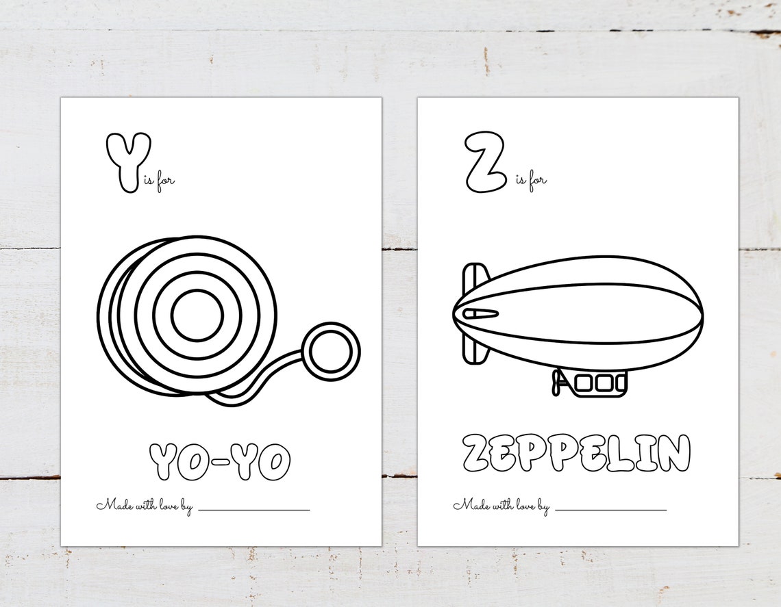 Baby's First ABC Book, Printable ABC Book, Baby's First Alphabet Book ...