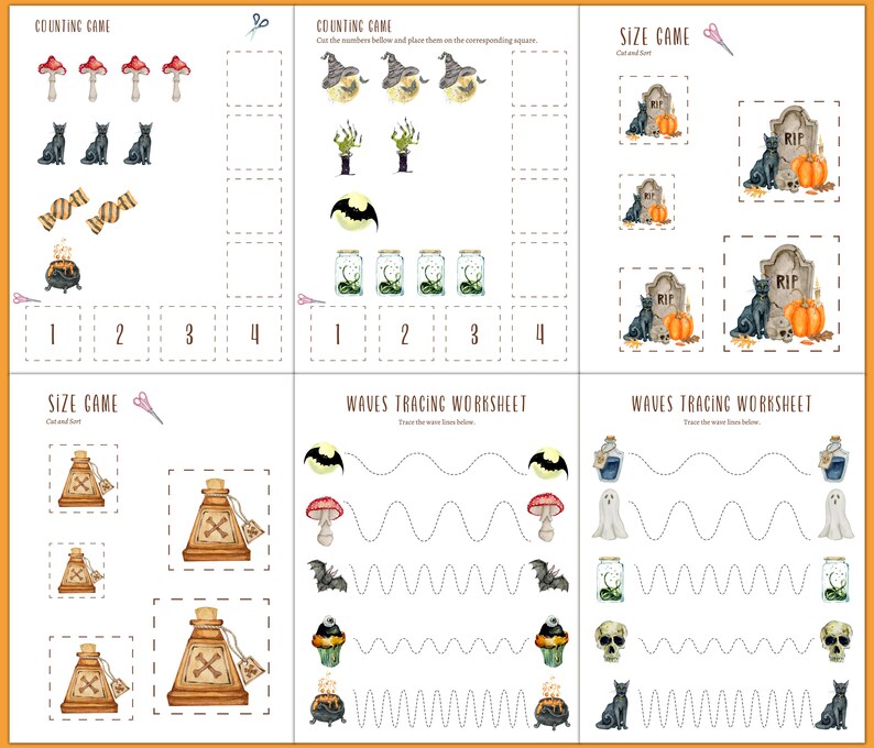 HALLOWEEN Pre-k and K Activity Pack, Homeschool, Digital, Instant ...