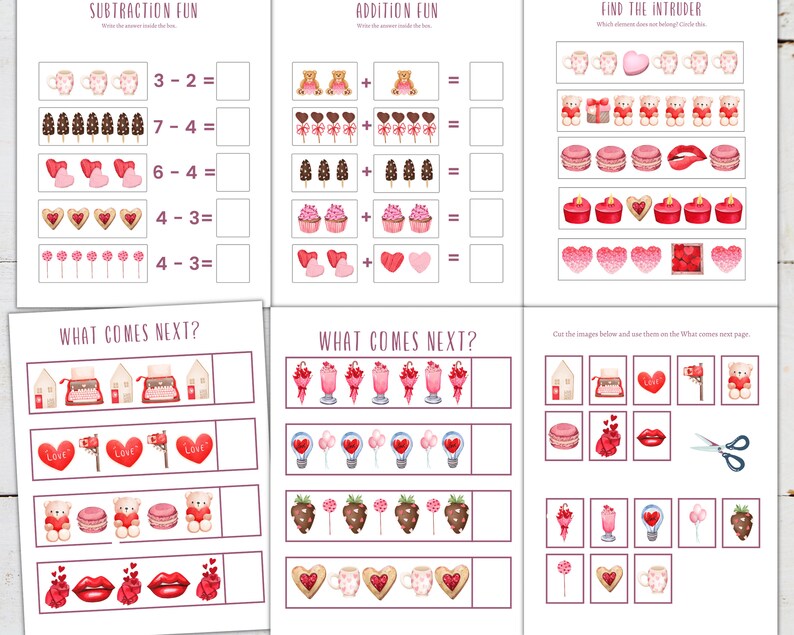 VALENTINE Pre-k and K Activity Pack, Homeschool, Digital, INSTANT ...