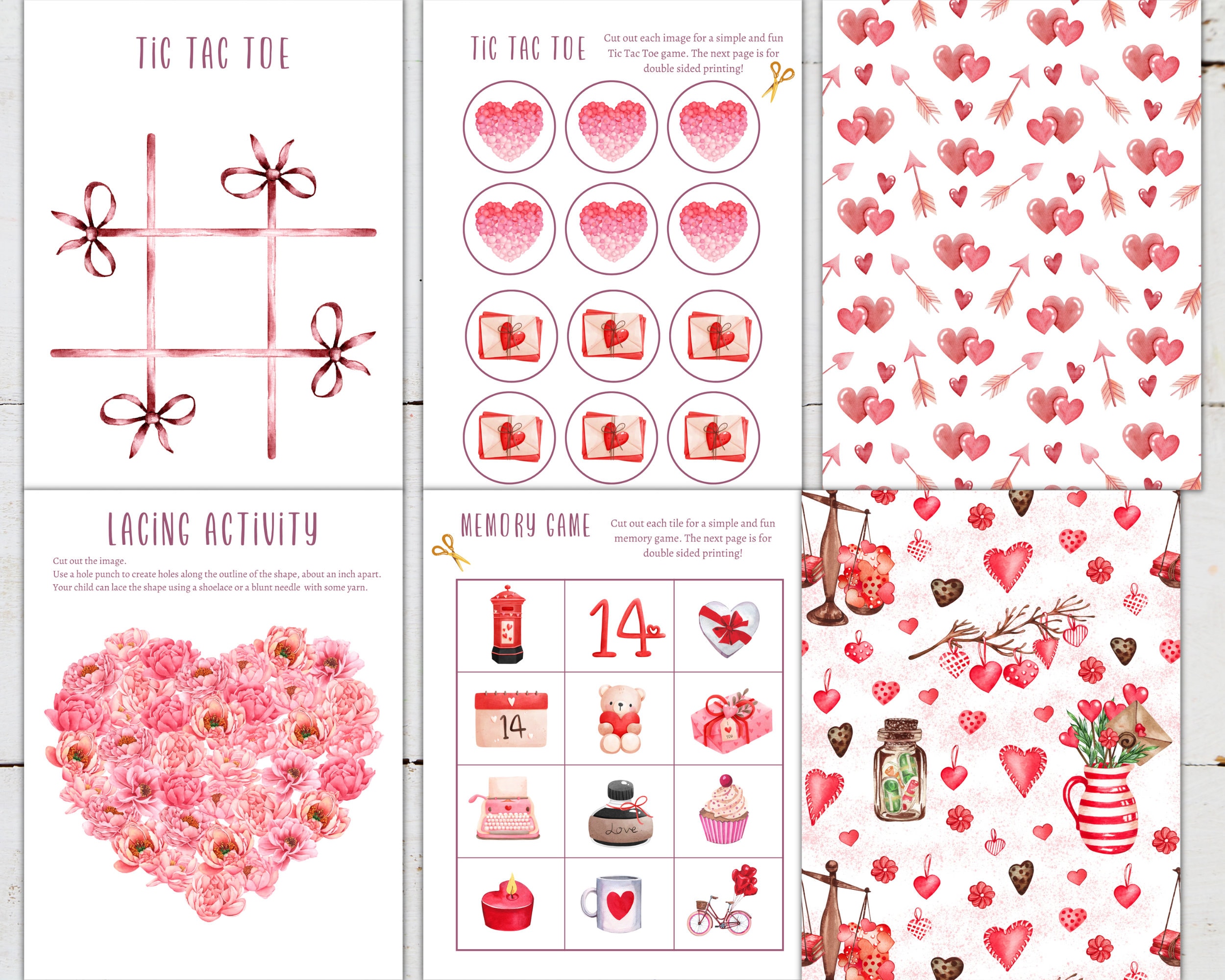 VALENTINE Pre-k and K Activity Pack, Homeschool, Digital, INSTANT ...
