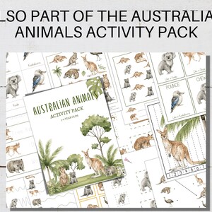 AUSTRALIAN Animals Count and Clip Cards, 1 to 12 Counting, Spring ...