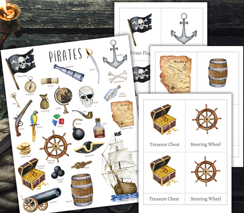 PIRATE Pre-k and K Activity Pack, Homeschool, Digital, Instant DOWNLOAD ...