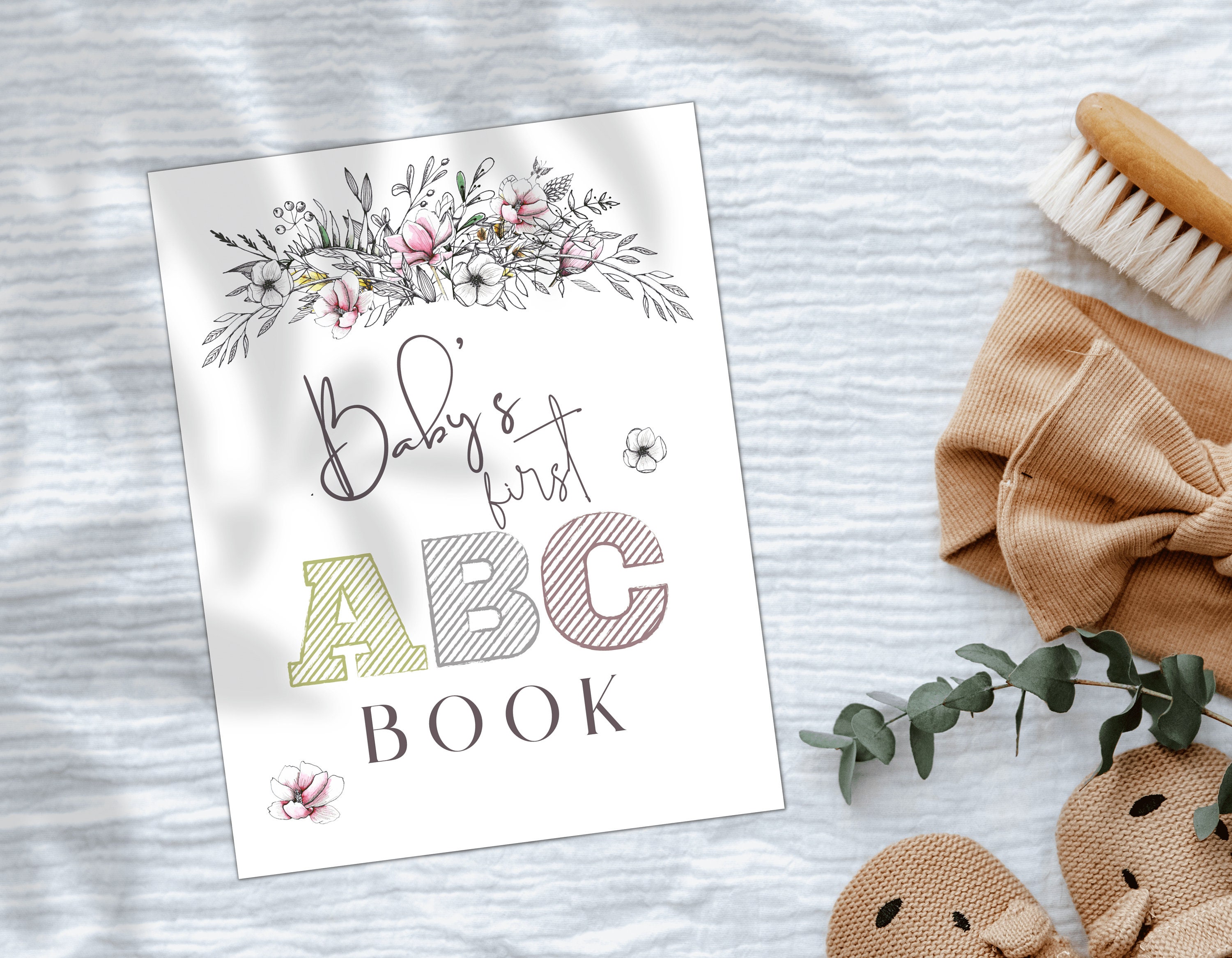 Baby's First ABC Book, Printable ABC Book, Baby's First Alphabet Book ...