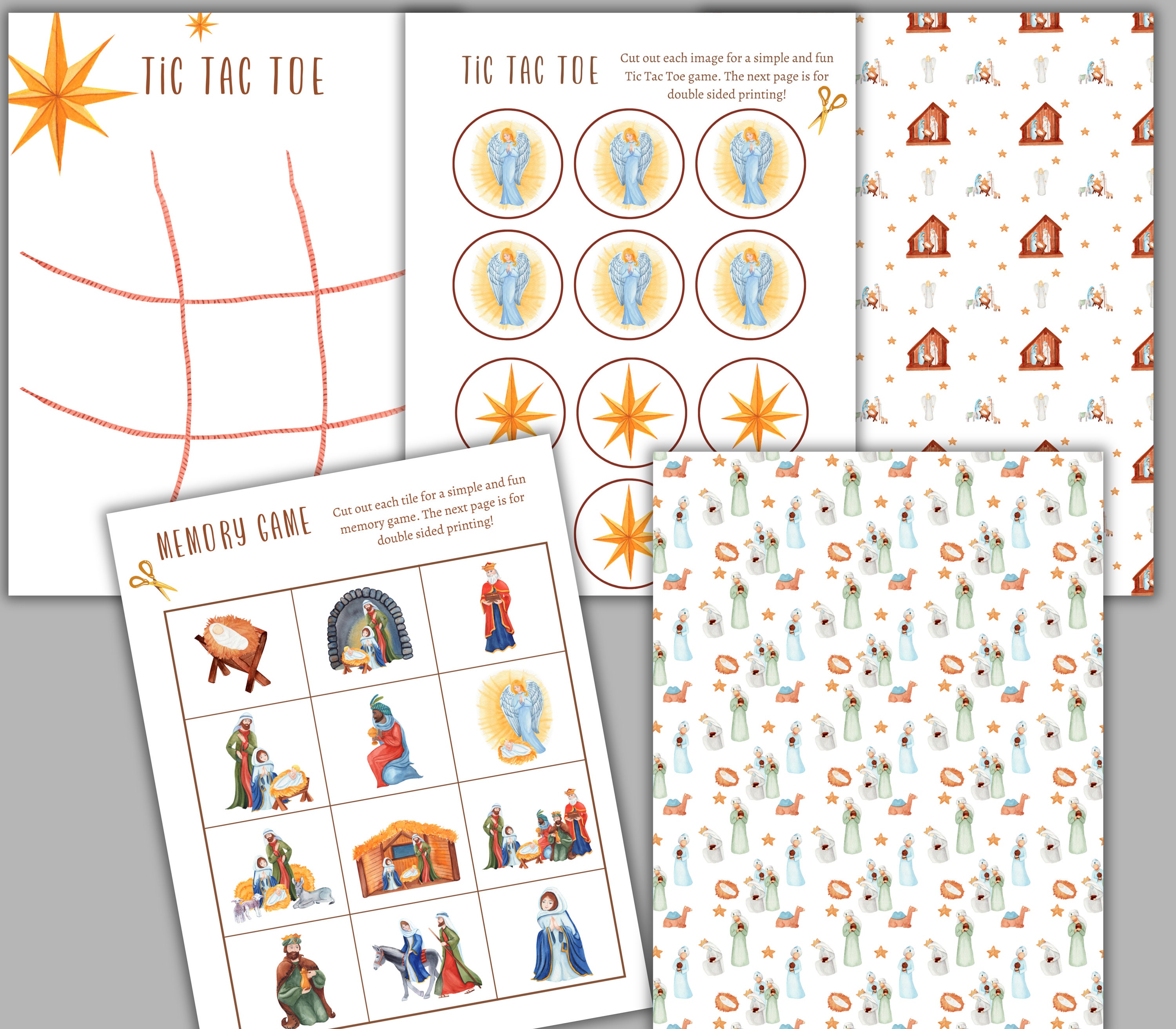NATIVITY Pre-k and K Activity Pack, Homeschool, Digital, Instant ...