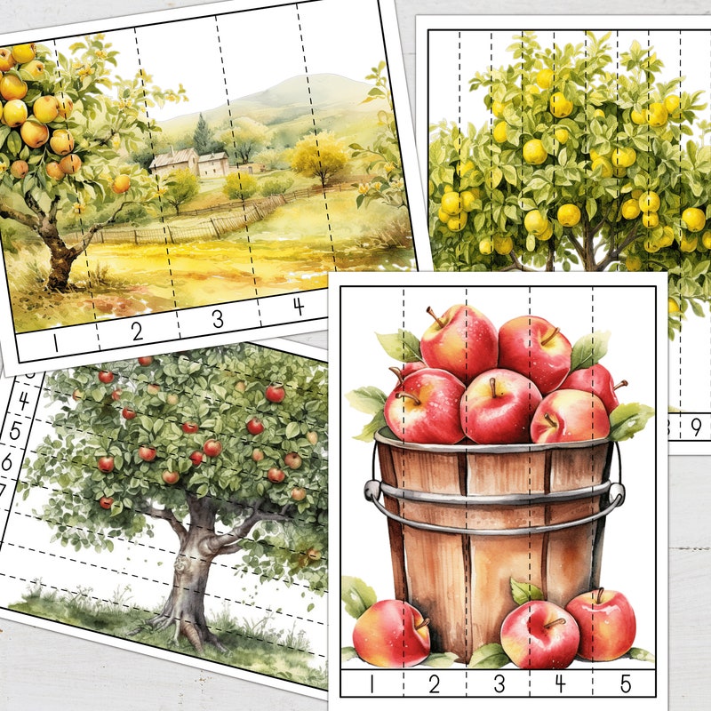 Apple Puzzle - Etsy