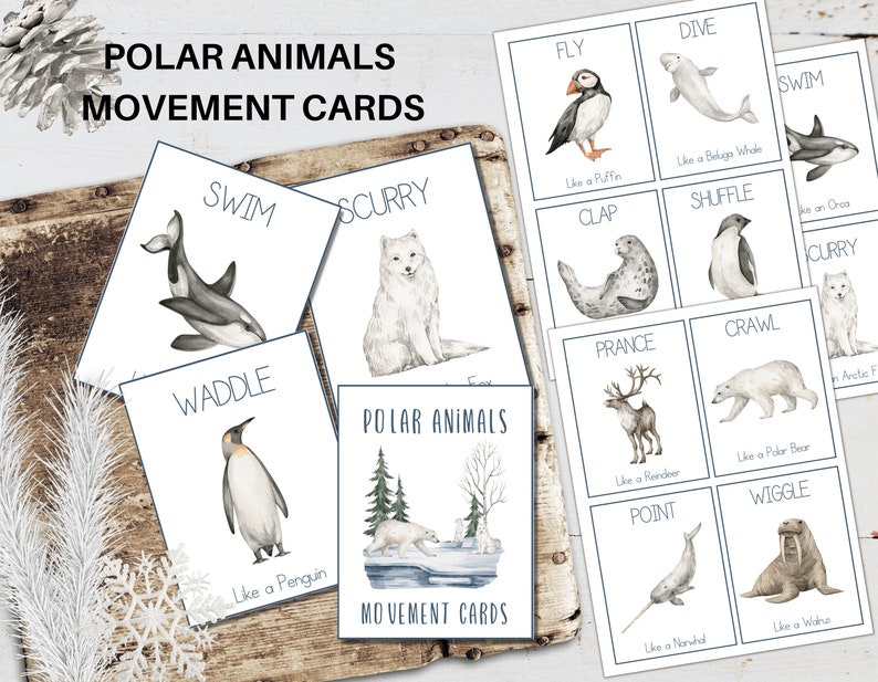 POLAR Animals Pre-k and K Activity Pack Homeschool Digital - Etsy