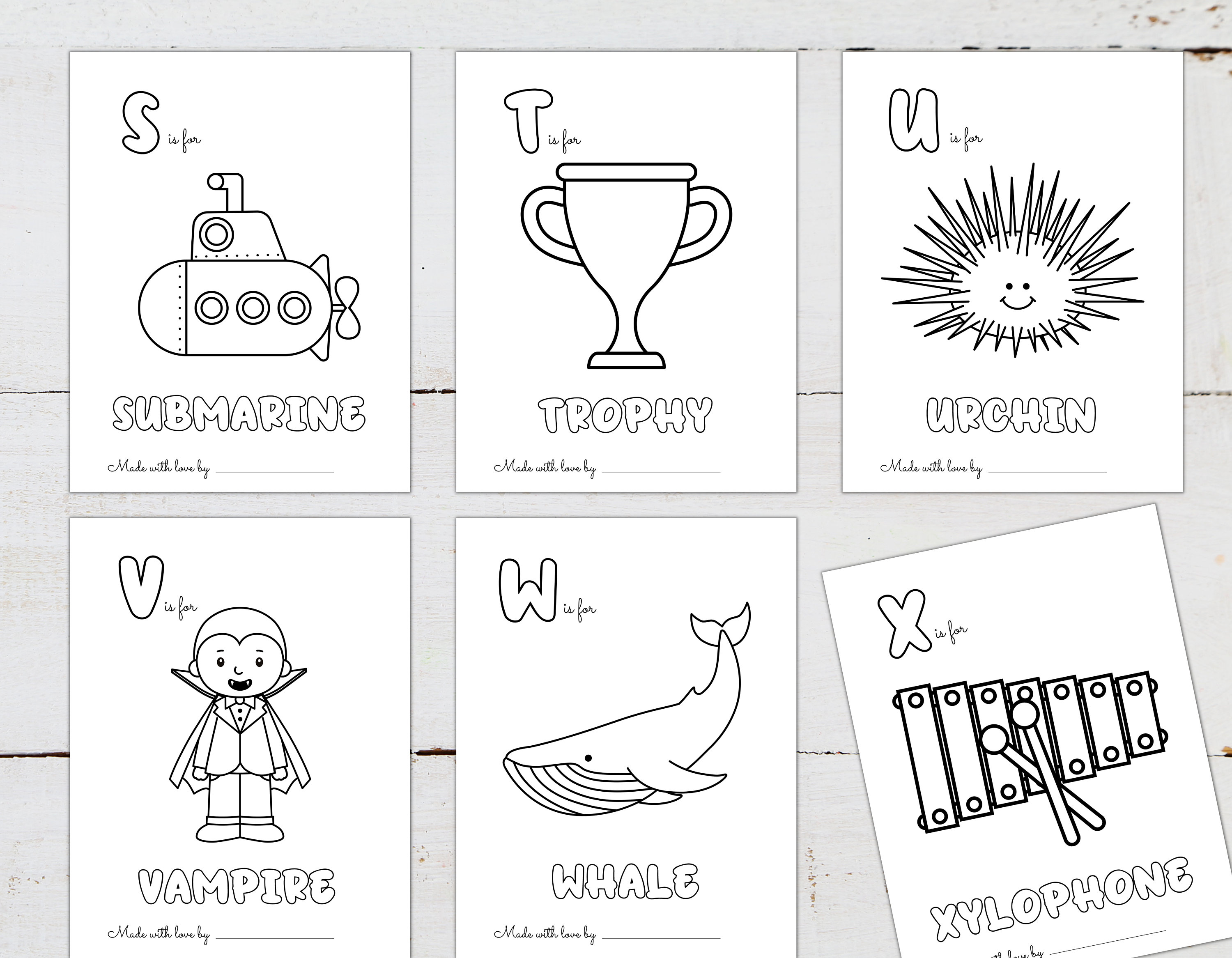 Baby's First ABC Book, Printable ABC Book, Baby's First Alphabet Book ...