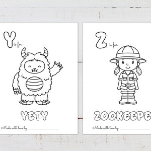 Baby's First ABC Book, Printable ABC Book, Baby's First Alphabet Book ...